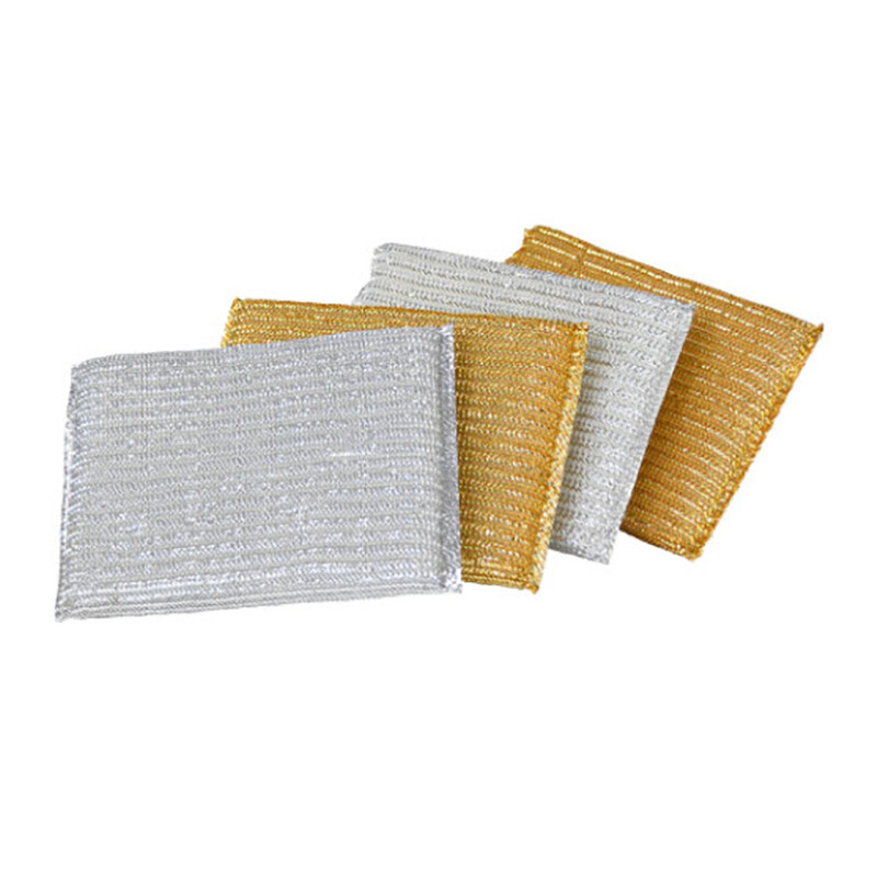 Casabella 4pk Sparkle Non-Stick Safe Scrub Sponge - Gold & Silver | eBay