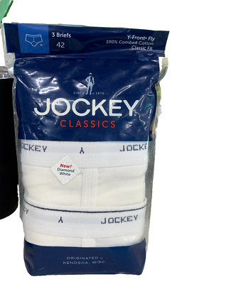 Vintage Jockey Underwear Mens Size 42 Classic Y Front Briefs White 3 ...