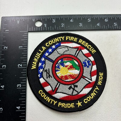 WAKULLA COUNTY FIRE RESCUE FIRE DEPARTMENT Patch (Firefighter) 44KC | eBay