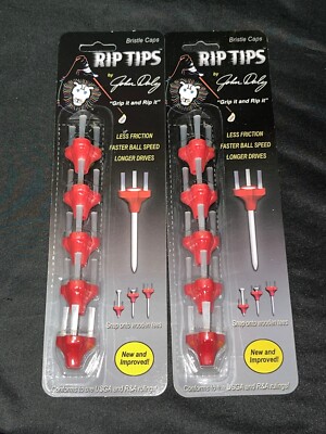 Red Rip Tips by John Daly Rip Tip Golf Tees (2 packs of 5 tees) | eBay
