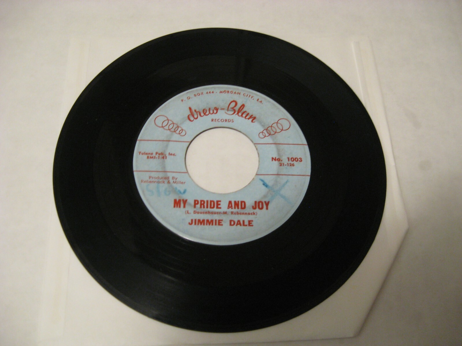 **Jimmie Dale/ My Pride And Joy b/w Emma Lee/ Drew-Blan/ 1961/ Dr. John ...