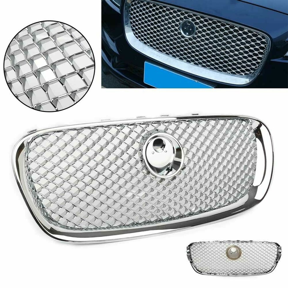 Chrome Front Upper Mesh Radiator Grille Grill For Jaguar XF 2008-2011 ...