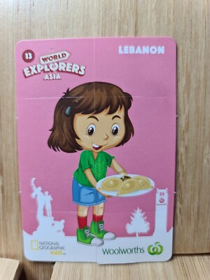 Woolworths World Explorers🏆#13 LEBANON🏆FREE POST | eBay Australia