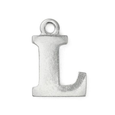 Pewter Charm Stamping Blanks, Letter L, 3/4", 24 pc- Metal Craft ...