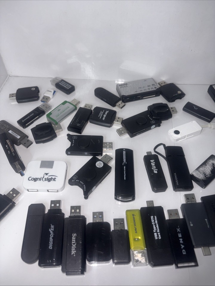 Huge Lot Of Used Flash Drives Card Readers | eBay