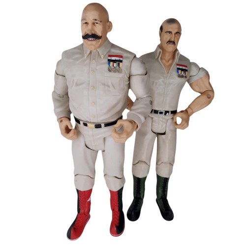 WWE Iron Sheik & Sgt. Slaughter Colonel Mustafa 2006 Jakks WWF Tag Team ...
