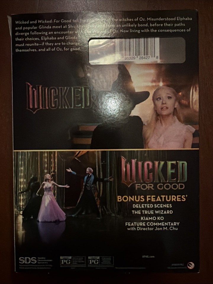 Wicked 2-Film Collection (DVD + Slipcover ) Wicked/Wicked For Good, NEW ...