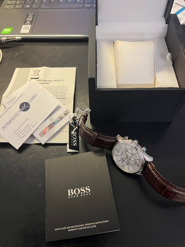 BOSS Uhr AMBASSADOR Chronograph silberfarben 1513195 | eBay.de