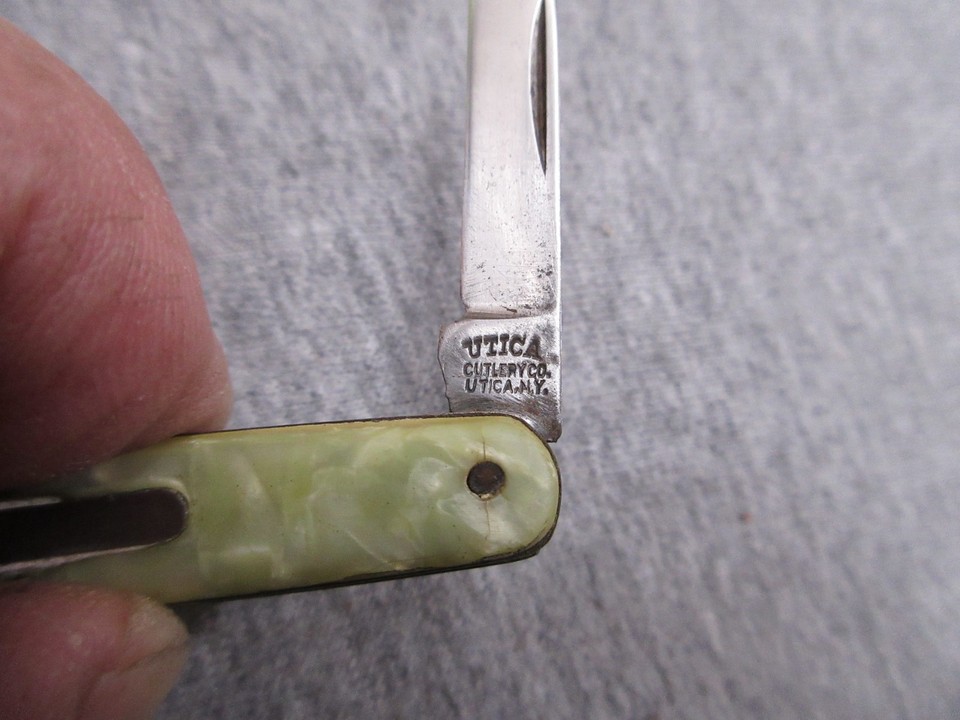 vintage Utica Cutlery Co Utica NY folding knife lot i | eBay