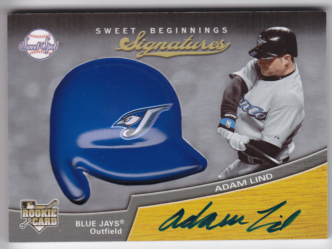 2007, UD Sweet Spot, #101 Adam Lind, AUTOGRAPHED RC, INV438 | eBay