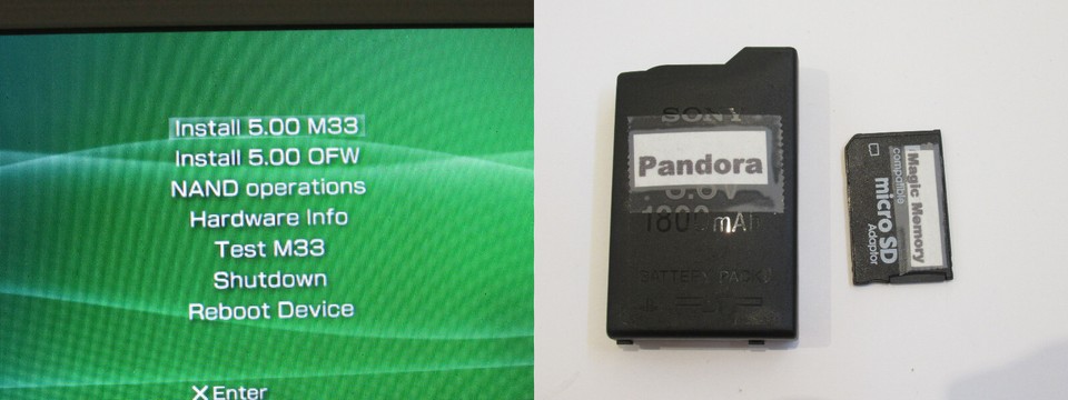 Sony PSP Pandora Battery kit PSP Unbricker Tool with HQ Magic Memory ...
