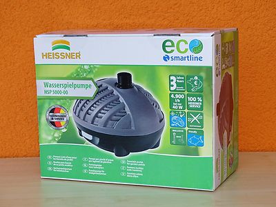 Heissner Wasserspielpumpe HSP 5000 Jet Eco Plus 40W Inkl. Wasserspiel ...