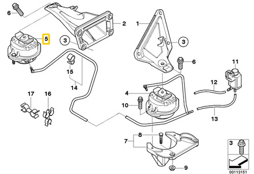 NEW BMW 7 E65 RIGHT ENGINE MOUNT 22116770796 ORIGINAL | eBay