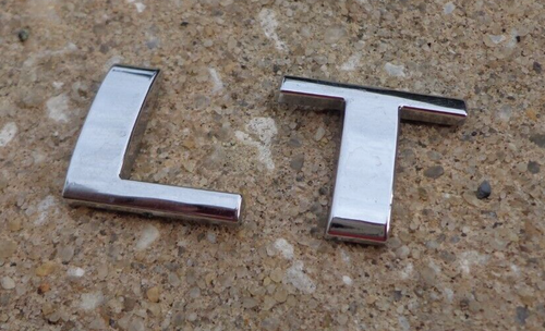Chevrolet Chevy LT emblem badge letters OEM Suburban Tahoe Impala ...