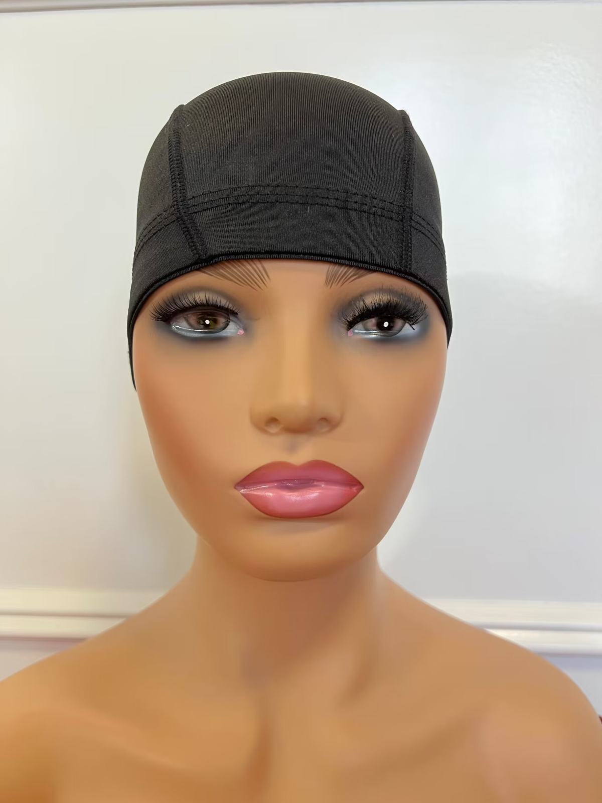 New Unisex Spandex Black Dome Cap Helmet Liner Sports Beanie Skull Hat ...