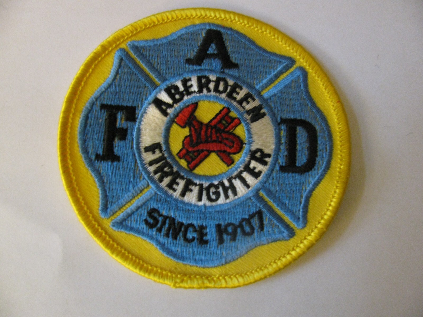 WASHINGTON - Aberdeen Fire Rescue Dept Patch Sew On 3.25" Rare Free ...