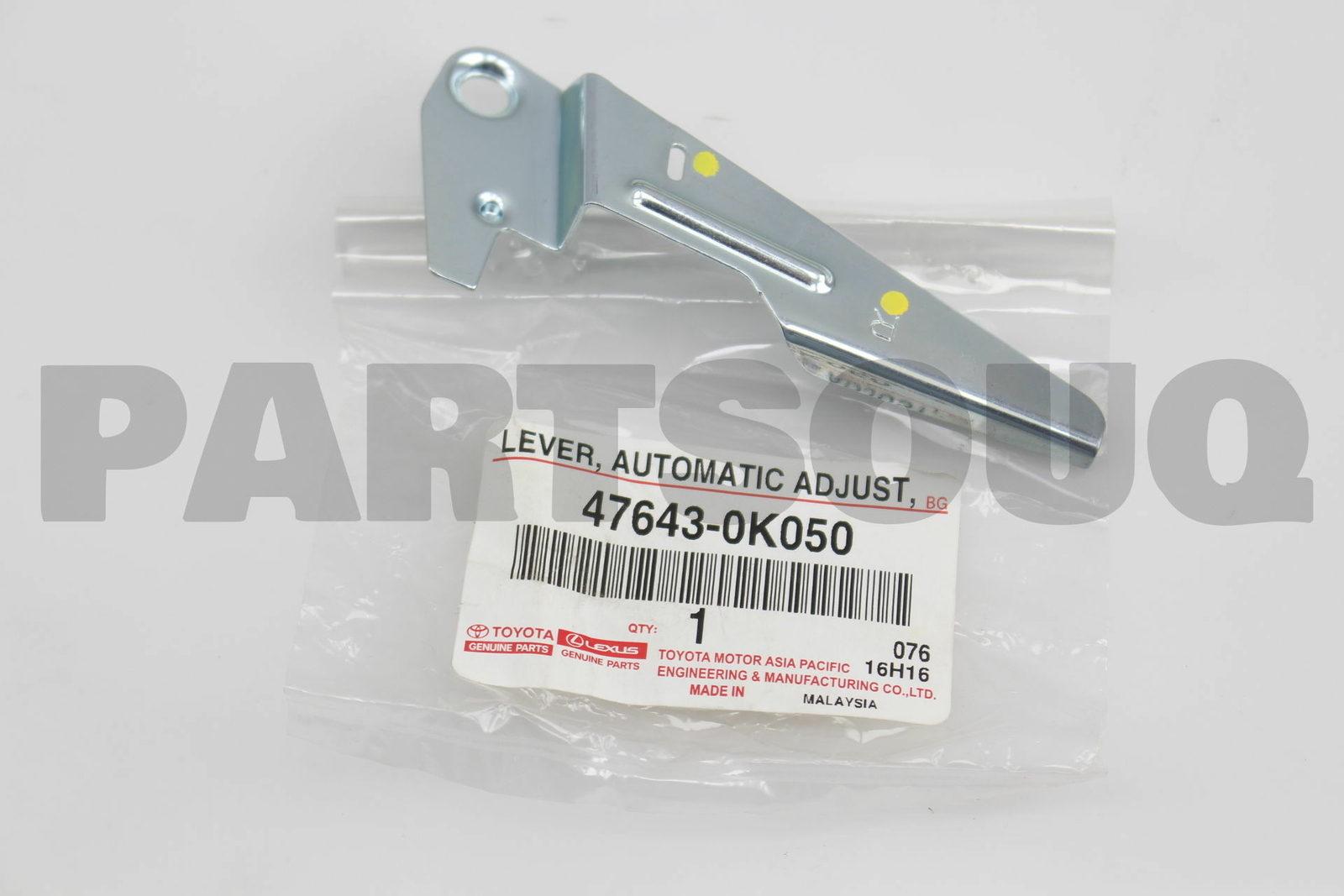 476430K050 Genuine Toyota LEVER, REAR BRAKE AUTOMATIC ADJUST, RH 47643 ...