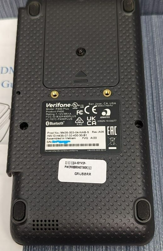 Verifone Engage P400 Pinpad (M435-003-04-NAB-5) HVGA Touch 1024MB POS ...