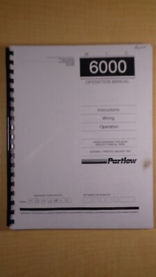 Partlow MIC 6000 Temperature Process Controller Operation Manual 8F B4 | eBay