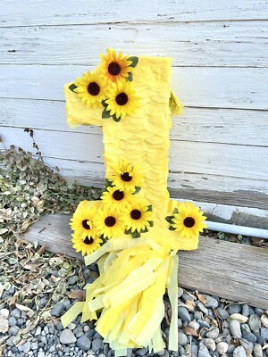 Sunflower Number One Piñata Birthday Party Flowers | eBay
