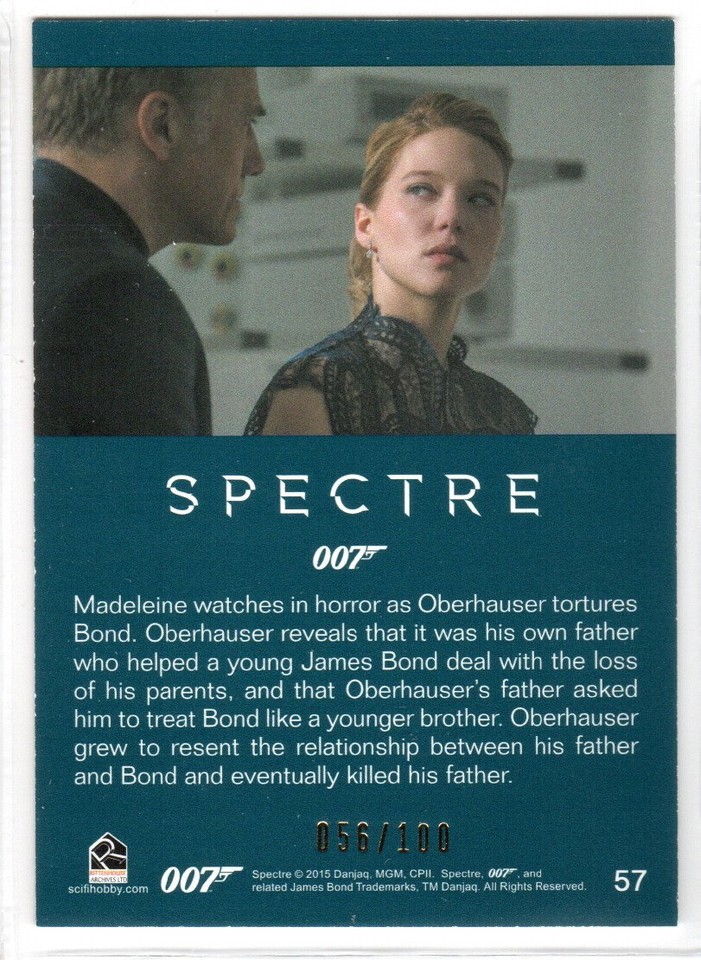JAMES BOND 2016 ARCHIVES SPECTRE EDITION SPECTRE GOLD BASE PARALLEL #57 ...