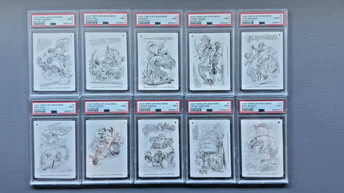 🔥 RARE 2020 GPK Krashers ROUGH ART Set (10) – ALL PSA 9+ 🔥 Garbage Pail ...