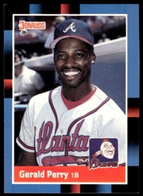 1988 Donruss #437 Gerald Perry 1st Base Atlanta Braves FREE shipping | eBay