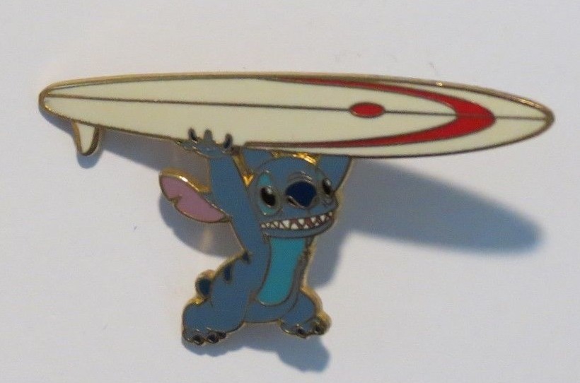DISNEY DLR STITCH SUNDAYS STITCH CARRYING A SURFBOARD LILO & STITCH LE ...