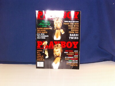 Playboy January 1993 Barbi Twins NUDE Steve Martin Echo Leta Johnson ...