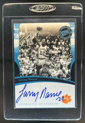 2007 Press Pass Authentics Legends Larry Nance Auto Autograph Clemson ...