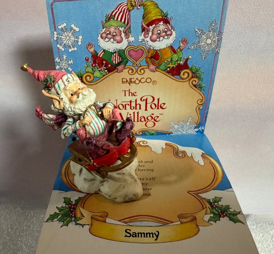 ENESCO The North Pole Village "SAMMY" Elf by Sandie Zimnicki #876569 ...