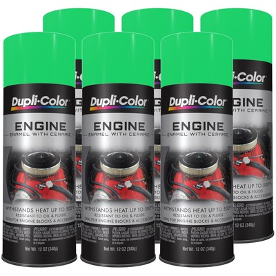 Duplicolor DE1641 (6-Pack), Engine Enamel Paint, Grabber Green, 12 oz ...