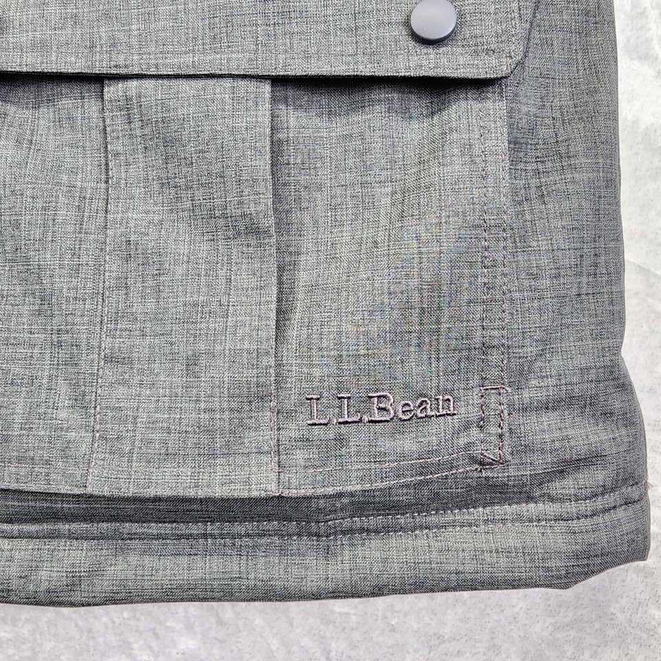 L.L. Bean Mens Large Parka Jacket Heather Gray Down Hooded Coat Baxter ...