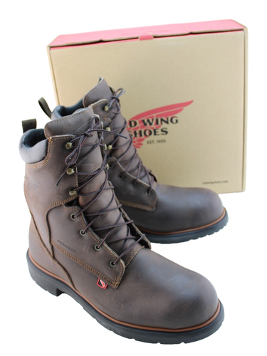 RED WING 1242 Size 8.5 D Soft Toe Waterproof Men Work Boot RETAIL $269 ...