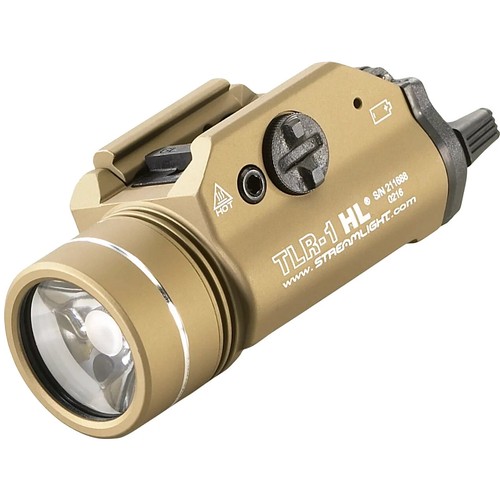 Streamlight TLR-1 HL LED Rail-Mounted Tactical Flashlight, FDE, 69266 ...
