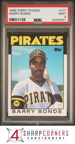 1986 TOPPS TRADED #11T BARRY BONDS RC PIRATES PSA 9 | eBay