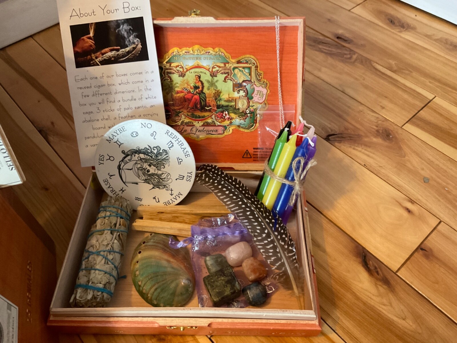 Portable alter box made with reused cigar boxes | eBay