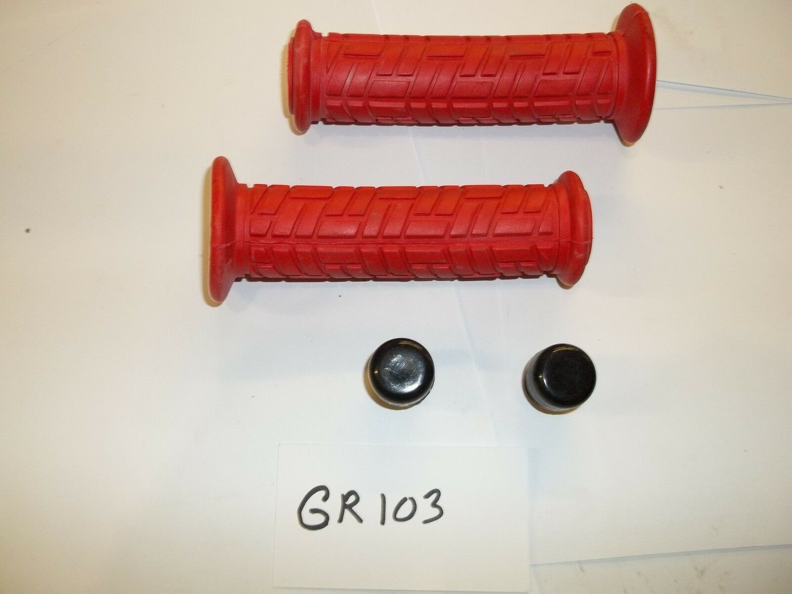 RED HAND GRIPS FOR THUMB THROTTLE HONDA ATC 250SX ATC 350X 3 WHEELER 7/ ...