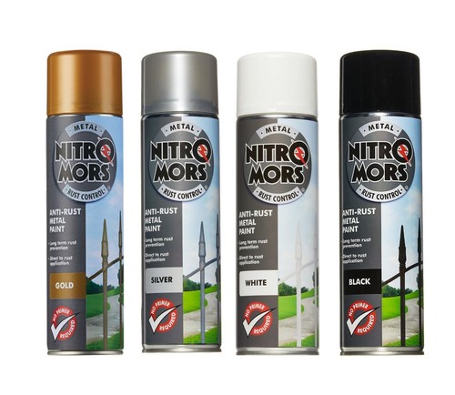 NitroMors Anti-Rust Metal Paint 500ml Long Term Rust Prevention No ...