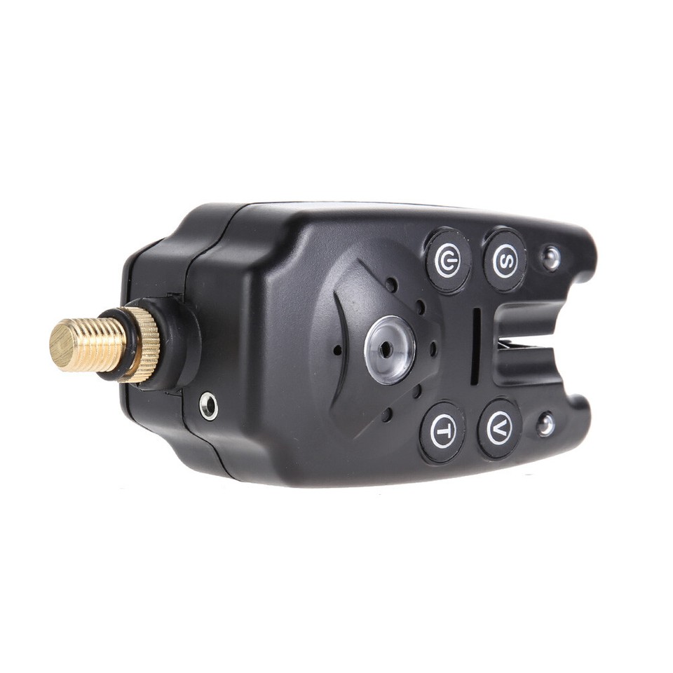 2 LEDs Fishing Alarm Water Resistant Electronic Buzzer Daytime Night ...