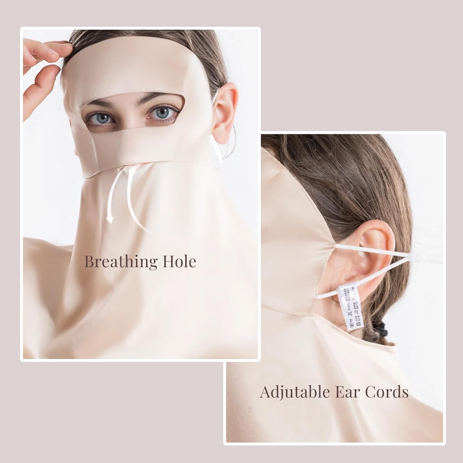 100% 19 Sun Protection Face Mask with Forehead and Neck Coverage | eBay