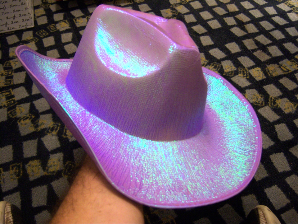 COWGIRL HAT PURPLELISH GLITTER SPARKLE PARTY COSTUME WESTERN RANCH | eBay