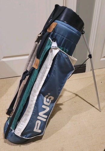 Vintage Ping Karsten Blue & Green $ White Carry Bag Single Strap 4-Way ...