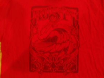 Rusty Brand Clothing Line Red Graphic Print T Shirt XXL | eBay