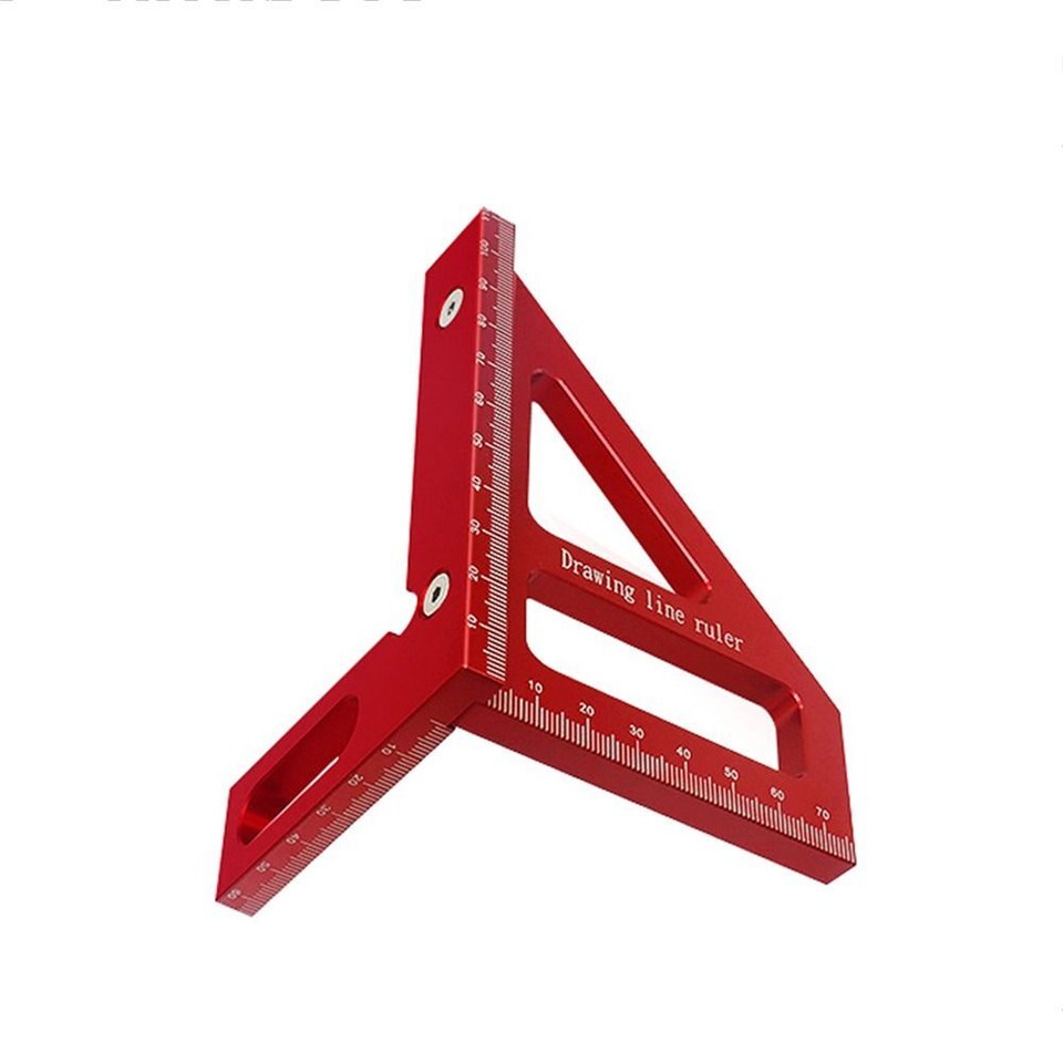 Alloy Woodworking Measuring Tool Miter Triangle Ruler Square Protractor ...