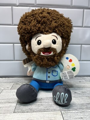 Licensed Bob Ross Character 13" Plush Doll Happy Little Painting Chill ...