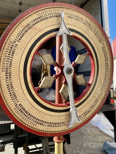 Antique Wood Standing Roulette Gambling Carnival Wheel | eBay