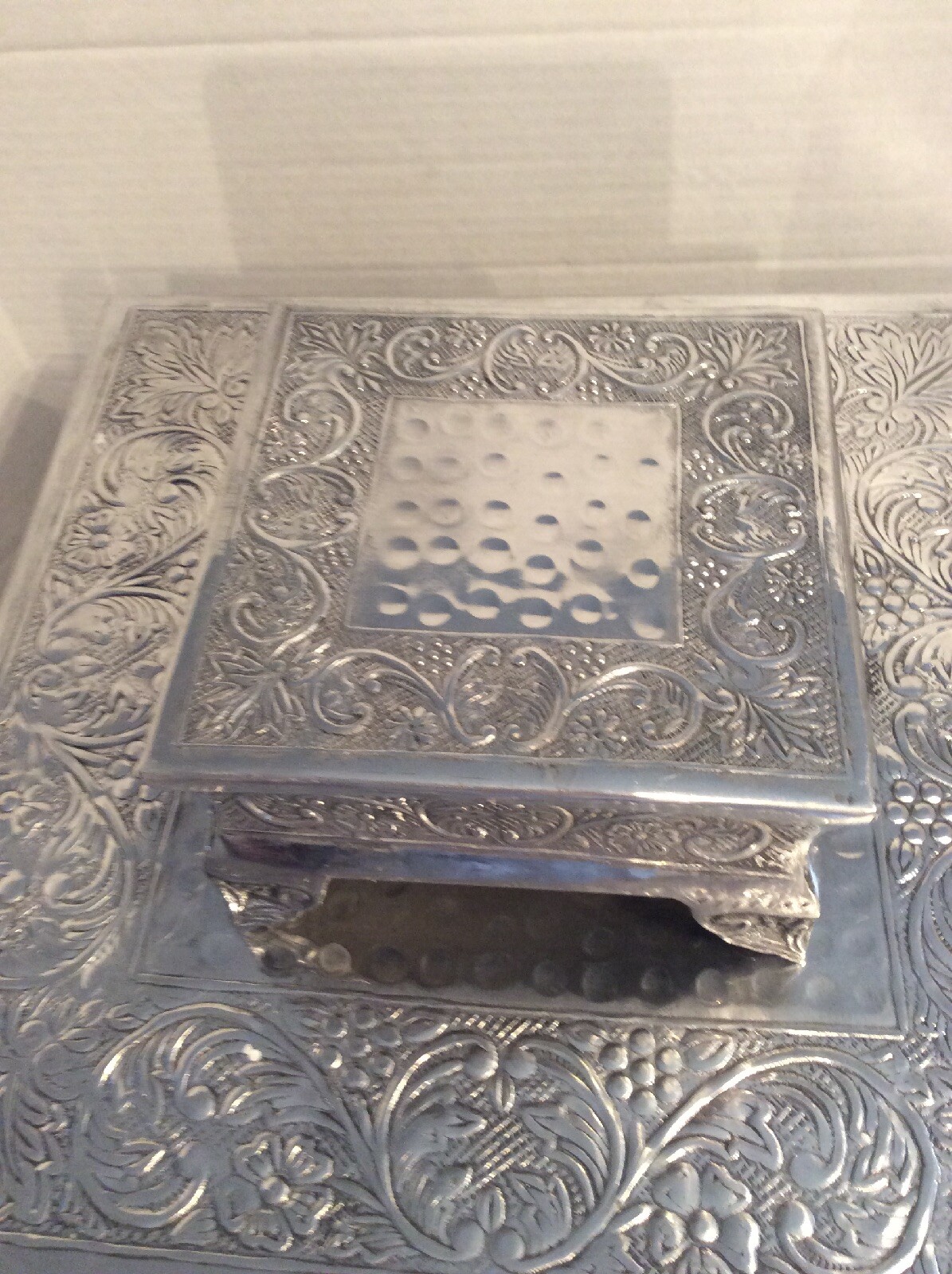 Decorative Metal Nesting Steps Plant Stand Flower Design Metal ...