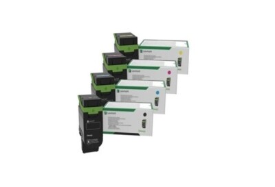 Lexmark 75M10K0, 75M10C0, 75M10M0, 75M10Y0 4-Color Toner Cartridge Set ...