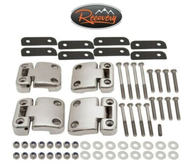 Land Rover Defender - Set Of 4 Polished Stainless Steel 2nd Row Door ...
